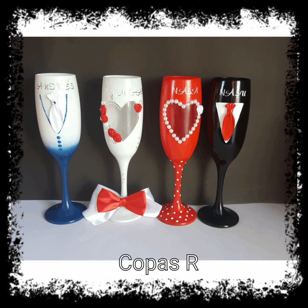 Copas Personalizadas para Bodas y Novios